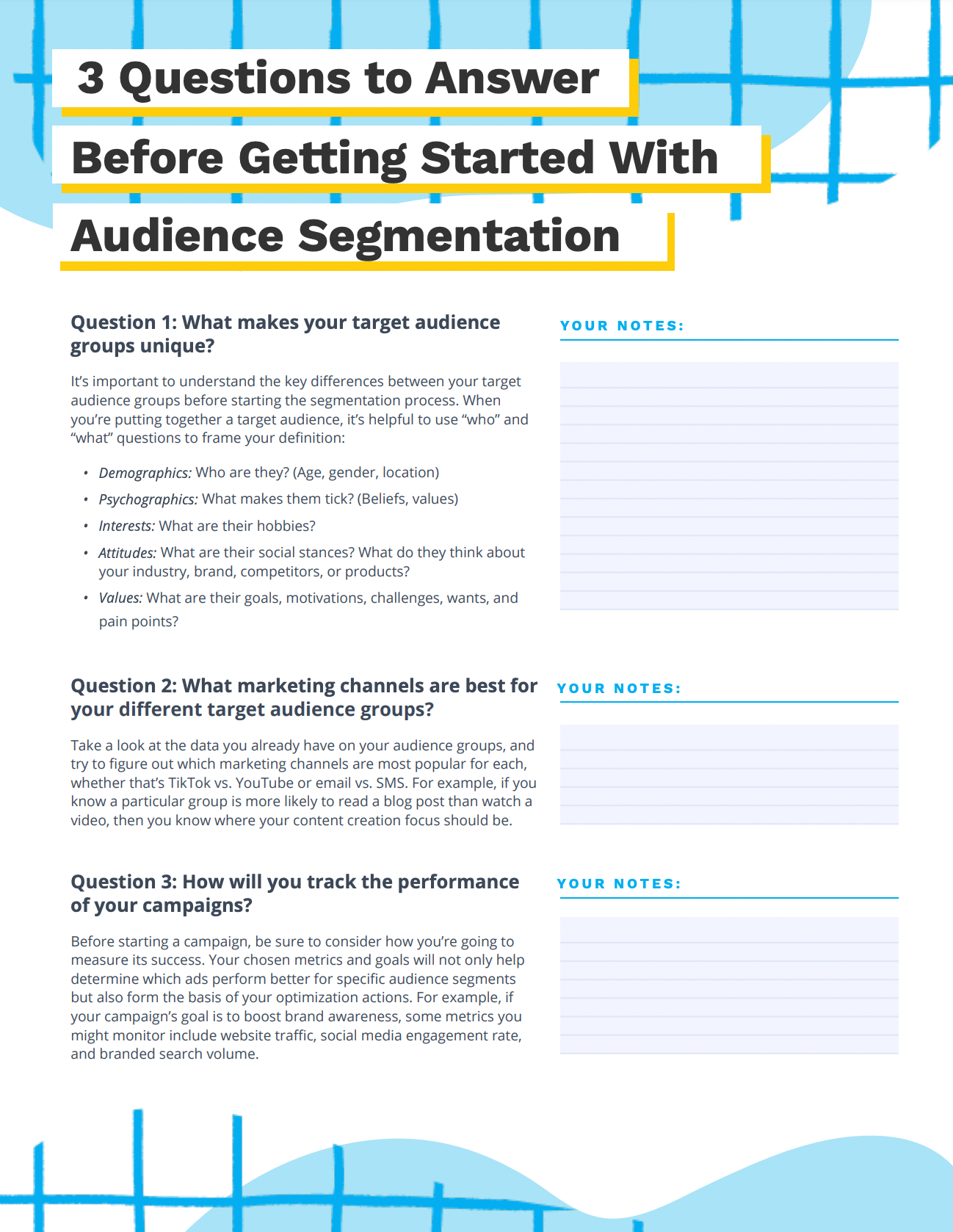 3 Questions to Answer Before Getting Started With Audience Segmentation ...