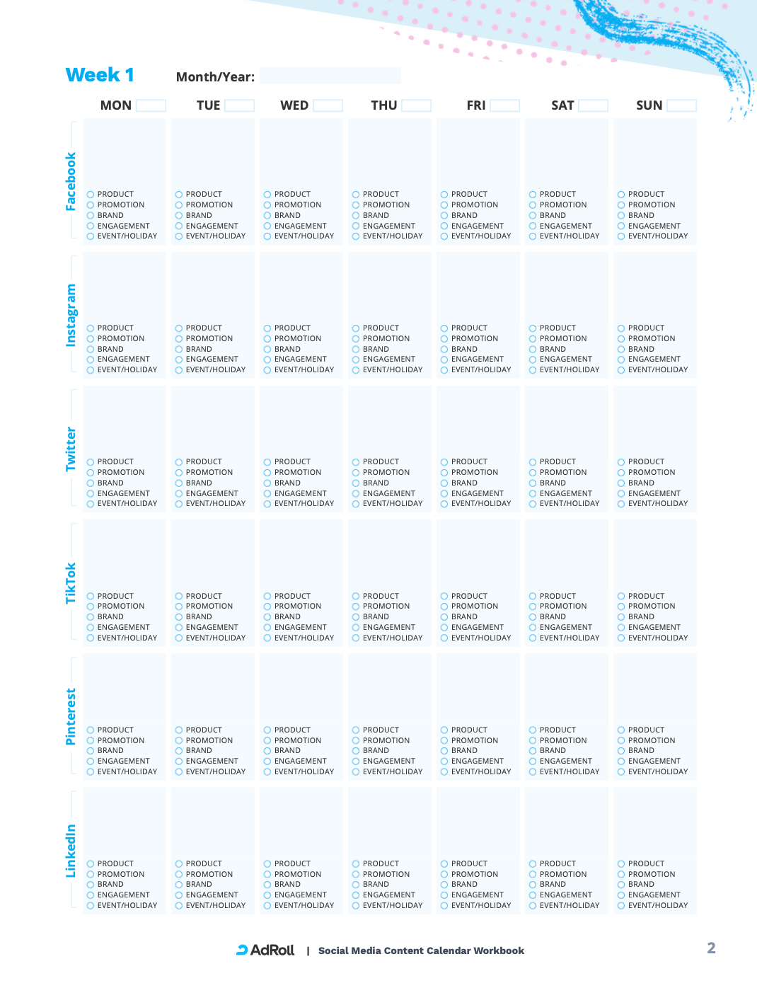 Building Your Social Media Content Calendar: The Ultimate Template | AdRoll